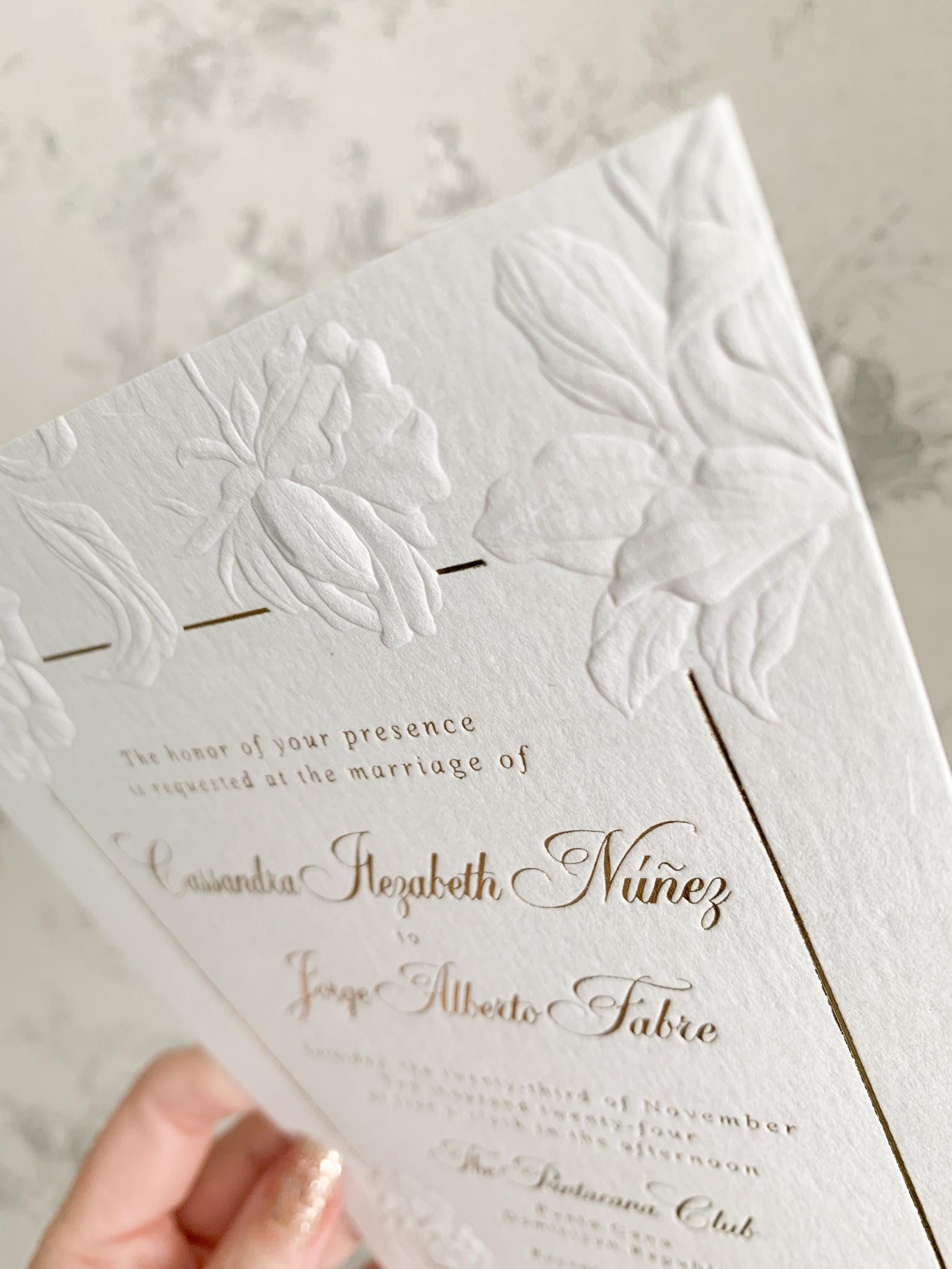 Sculpted Emboss, Sculpted Embossing, Sculpted Embossing Wedding ...