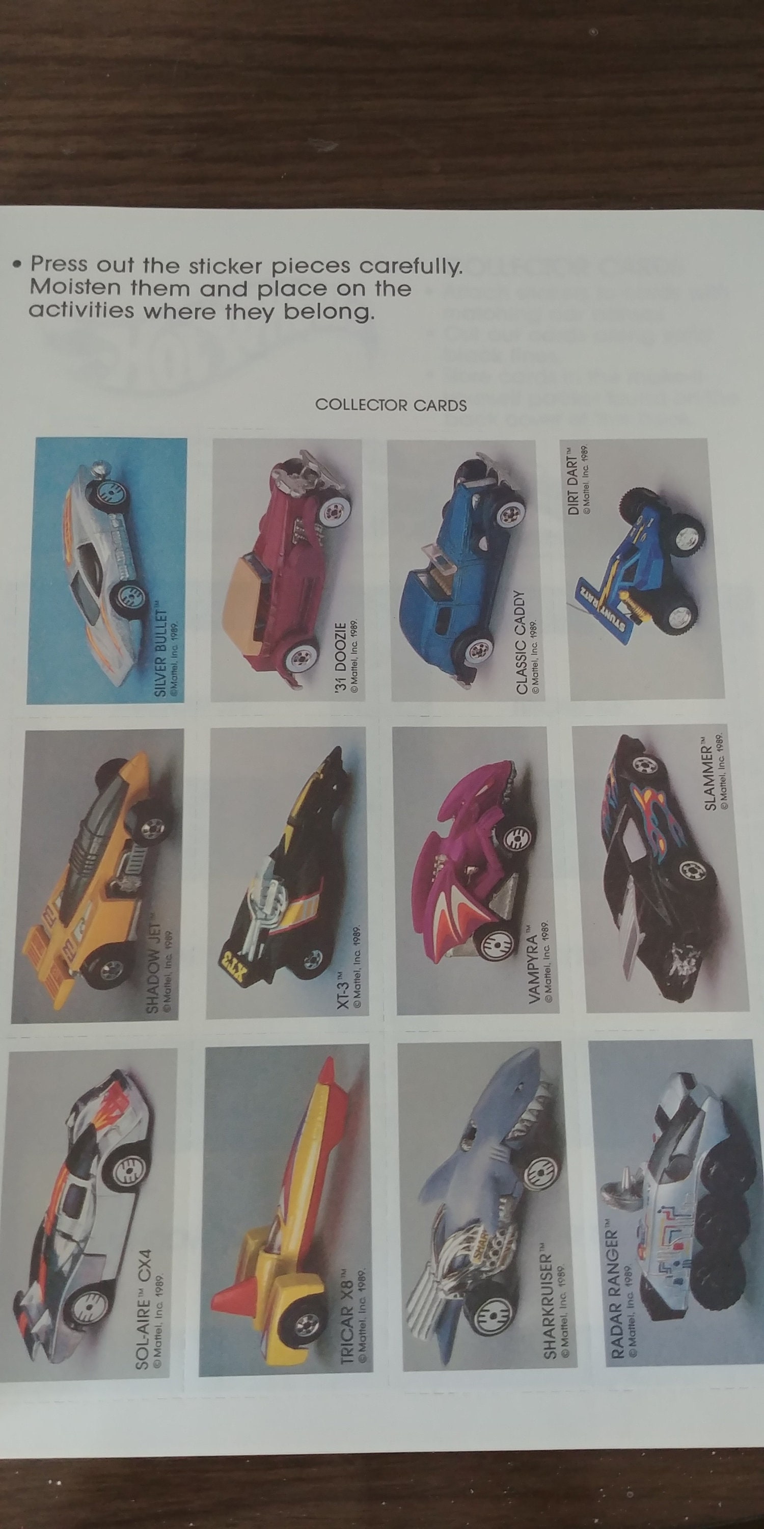 Vintage 1989 Hot Wheels Mattel Golden Book Sticker Fun Book - Etsy