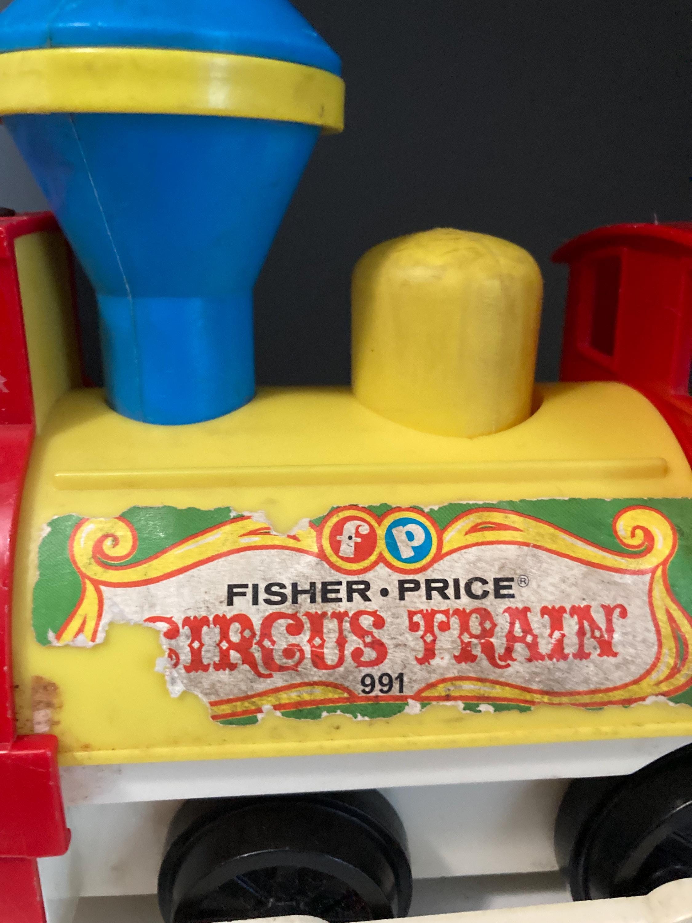 Vintage Fisher Price Circus Train Engine Car 991 - Etsy