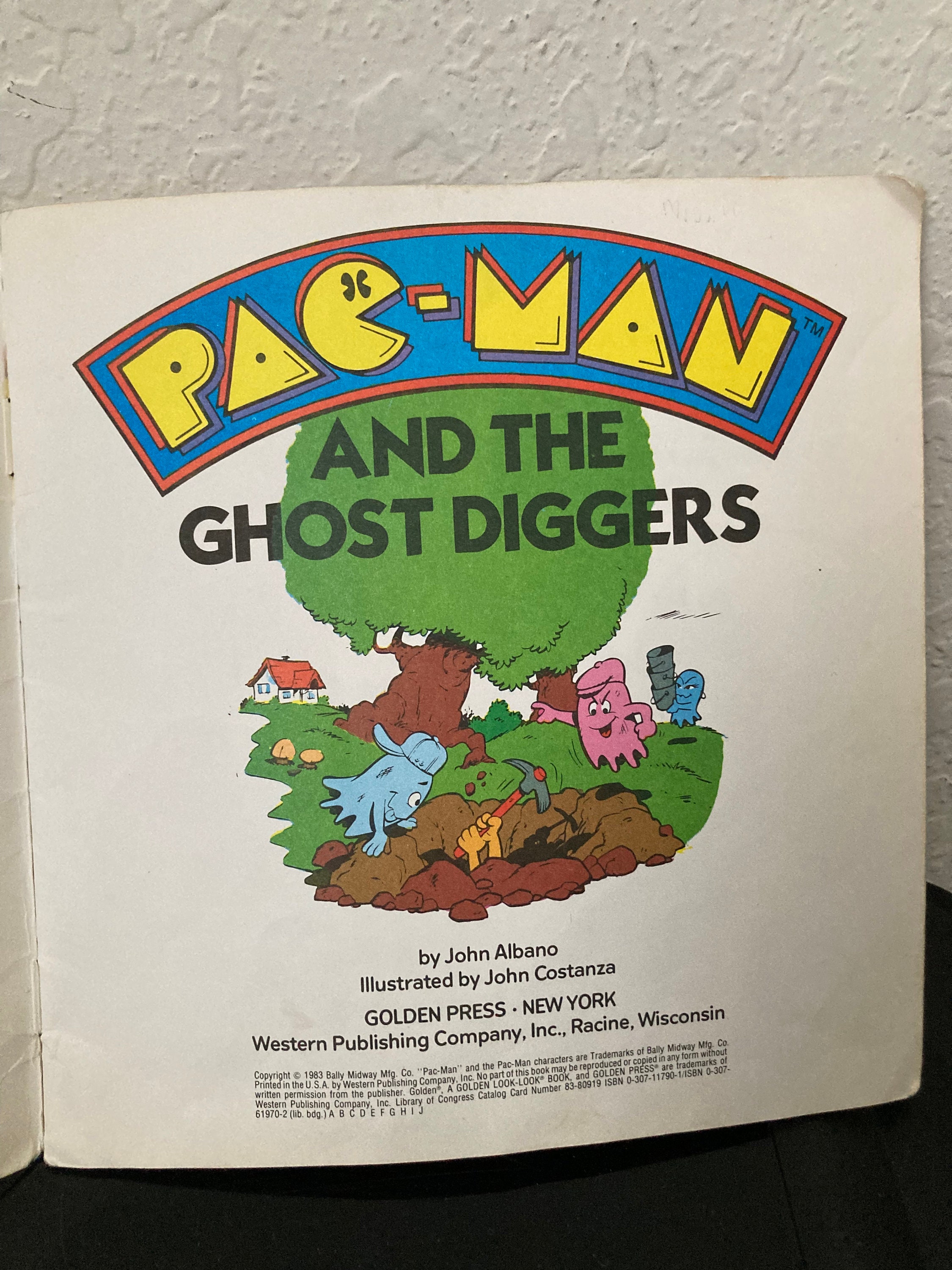 Vintage PAC Man and the Ghost Diggers Golden Book 1983 - Etsy