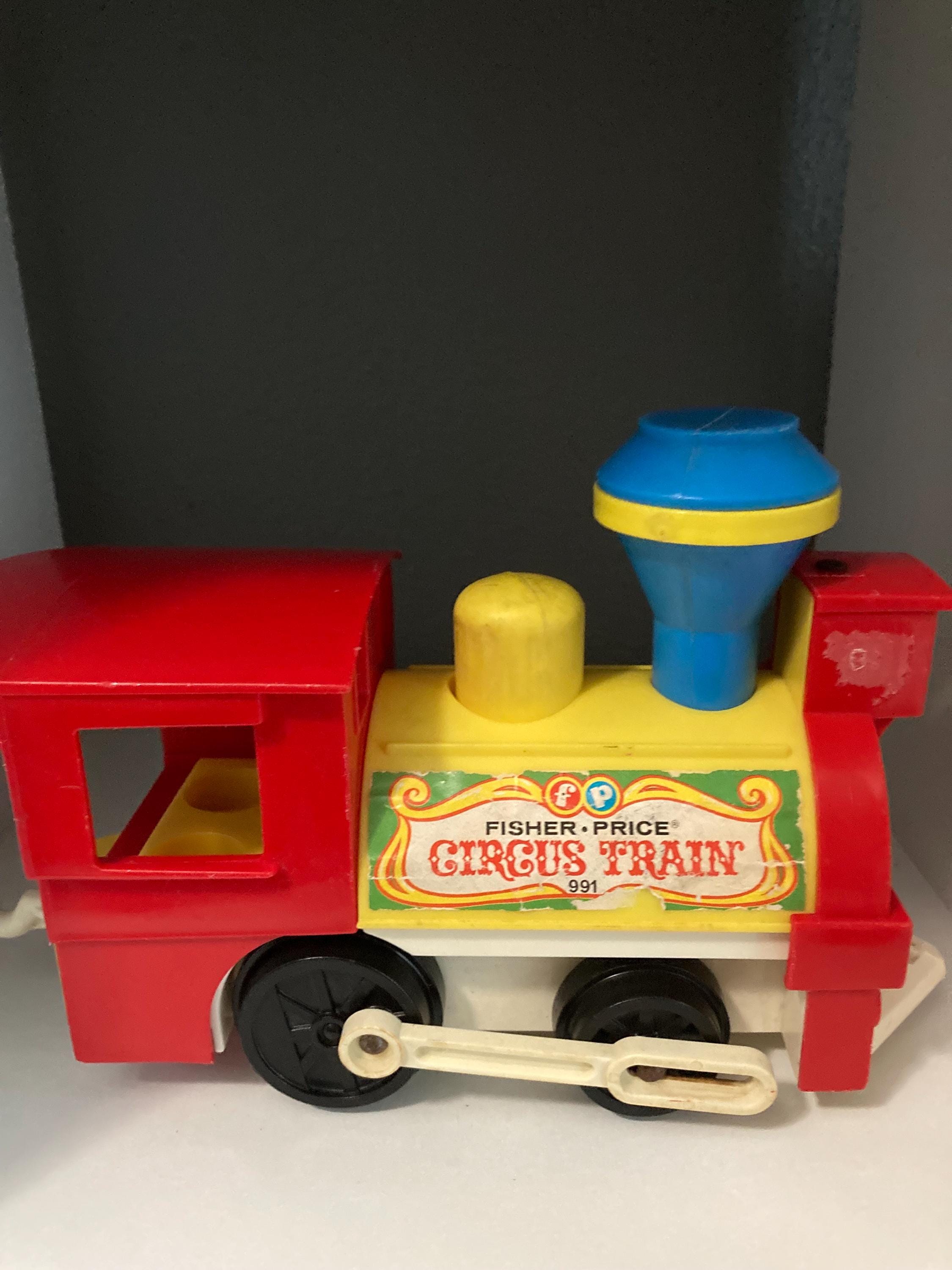 Vintage Fisher Price Circus Train Engine Car 991 - Etsy