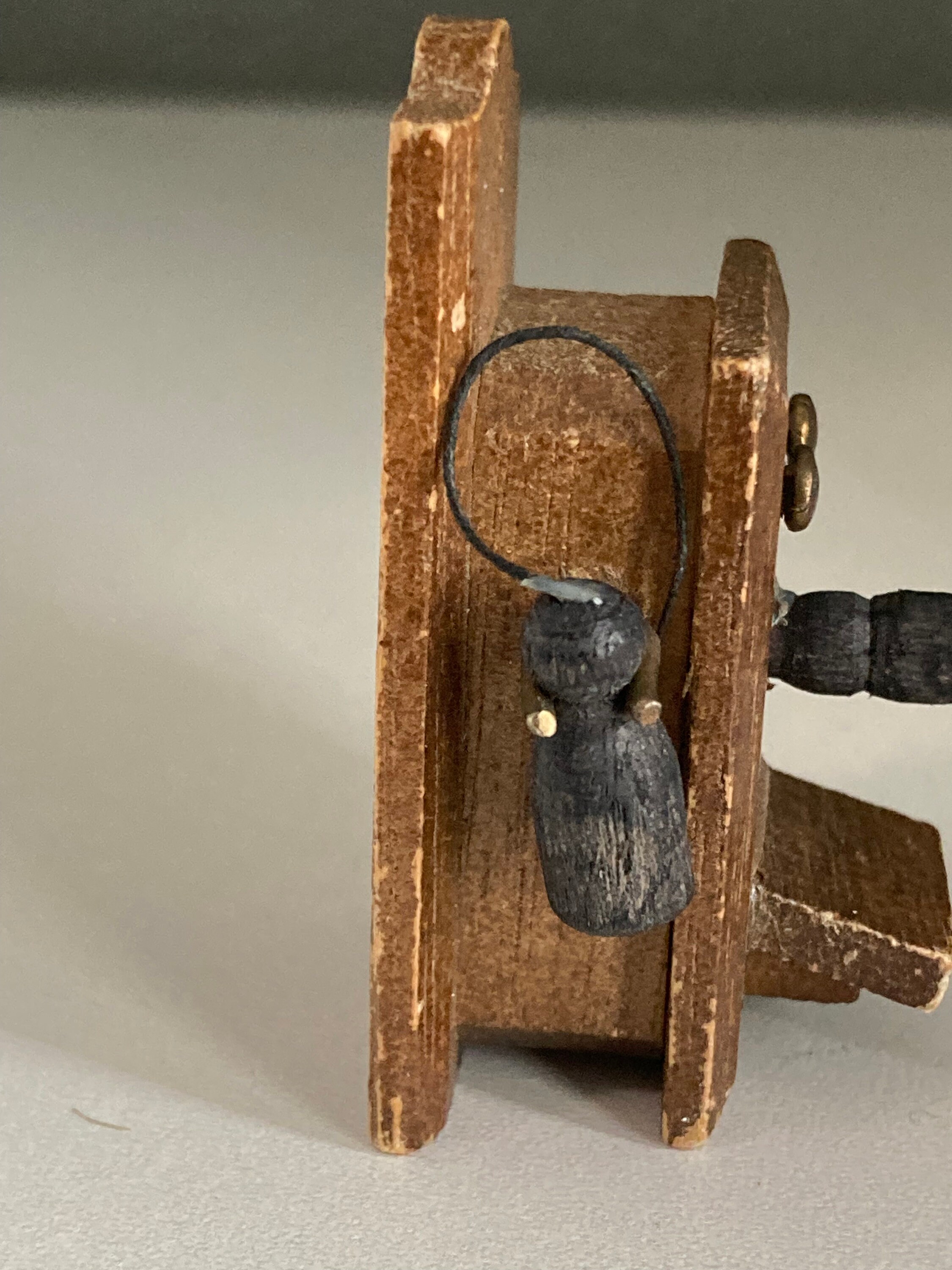 Vintage 70s Brown Wood Wall Telephone Miniature Dollhouse - Etsy