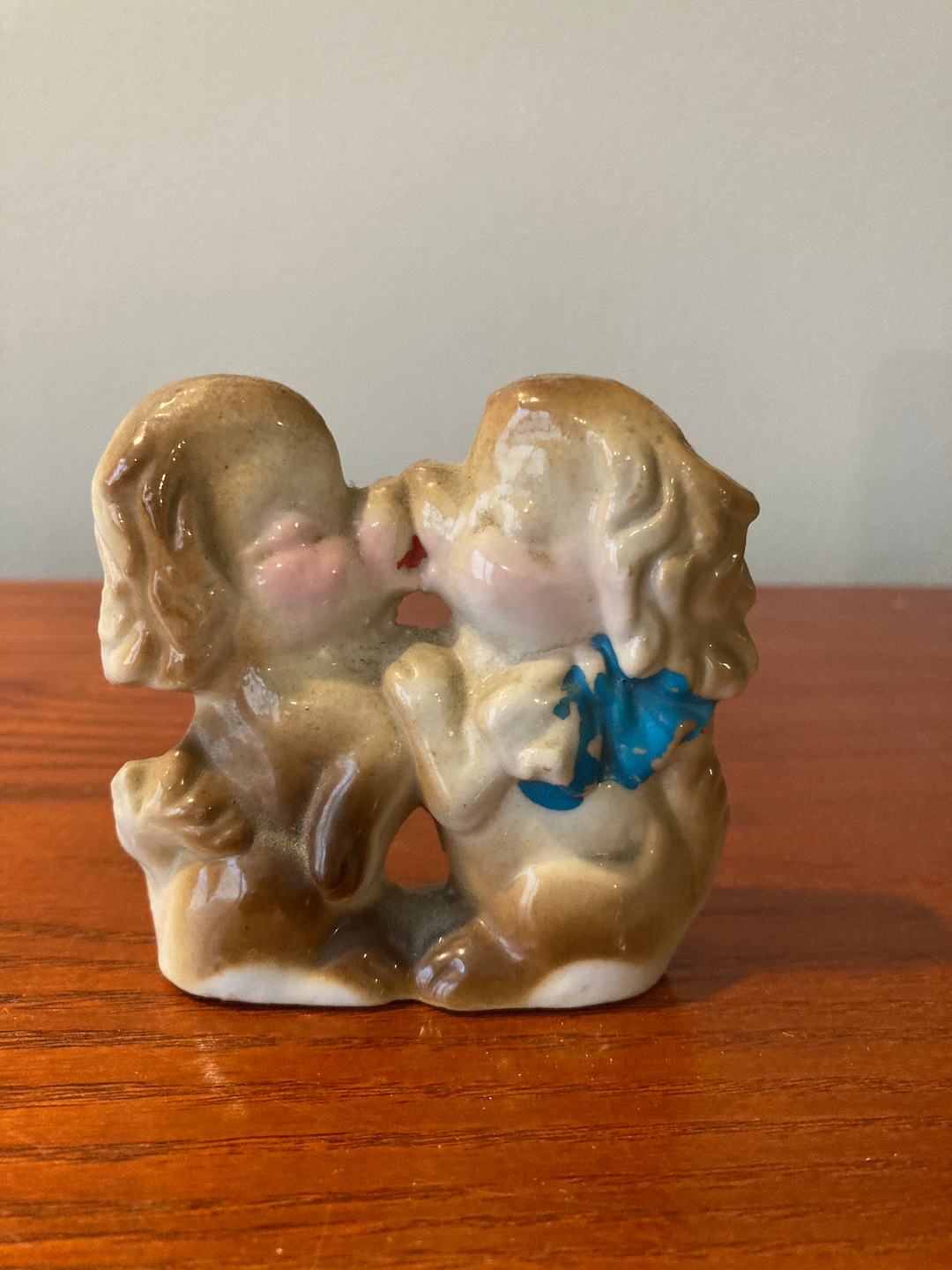 Vintage Japan Ceramic Kissing Dogs - Etsy