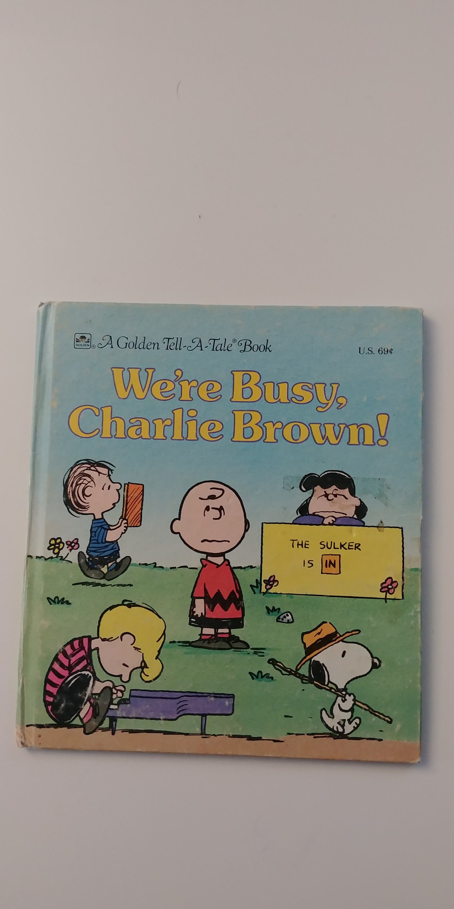 Charlie Brown Golden Tell-a-take Book We're Busy Charlie | Etsy