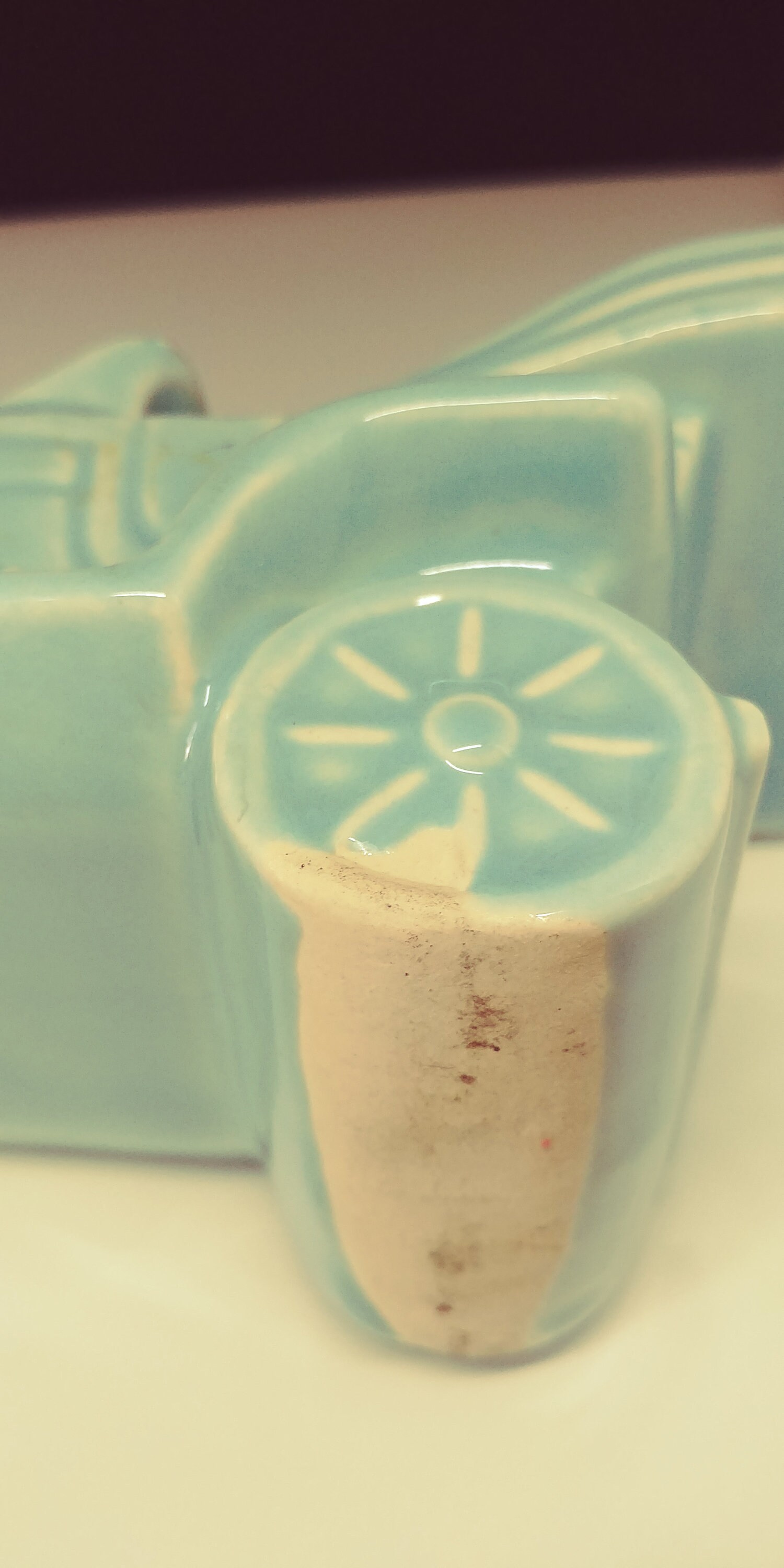 Vintage Ceramic Car Planter Blue - Etsy