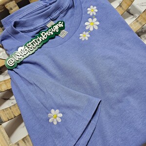 Daisy Shirt, Embroidered Daisy Shirt, Daisy Sweatshirt, Floral Shirt ...
