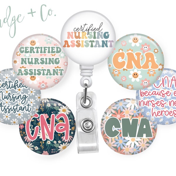 Cna Retractable Badge Holder - Etsy