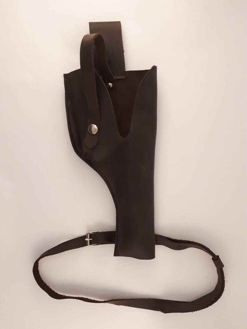 Brown real leather holster for Blaster DL-44 Han Solo | Etsy