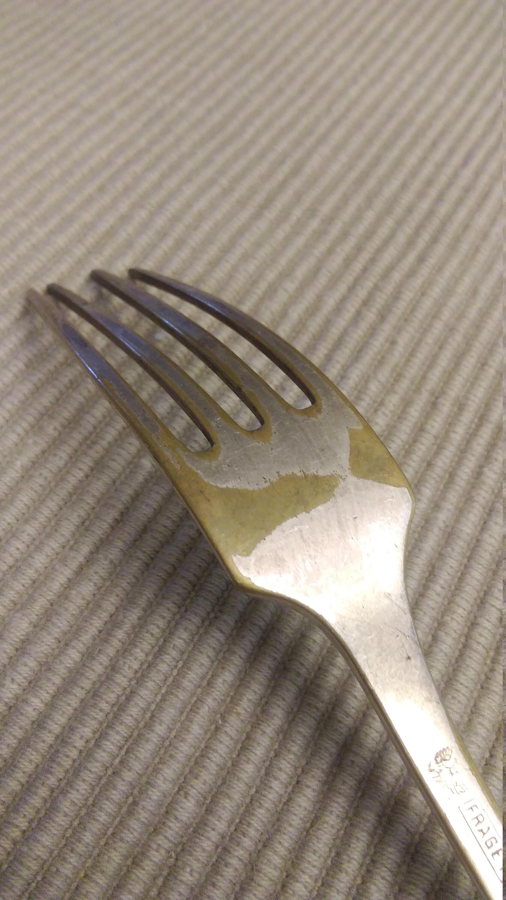 Polish Fraget N Plaque Silver Plated Serving Fork From the Late 1800's ...