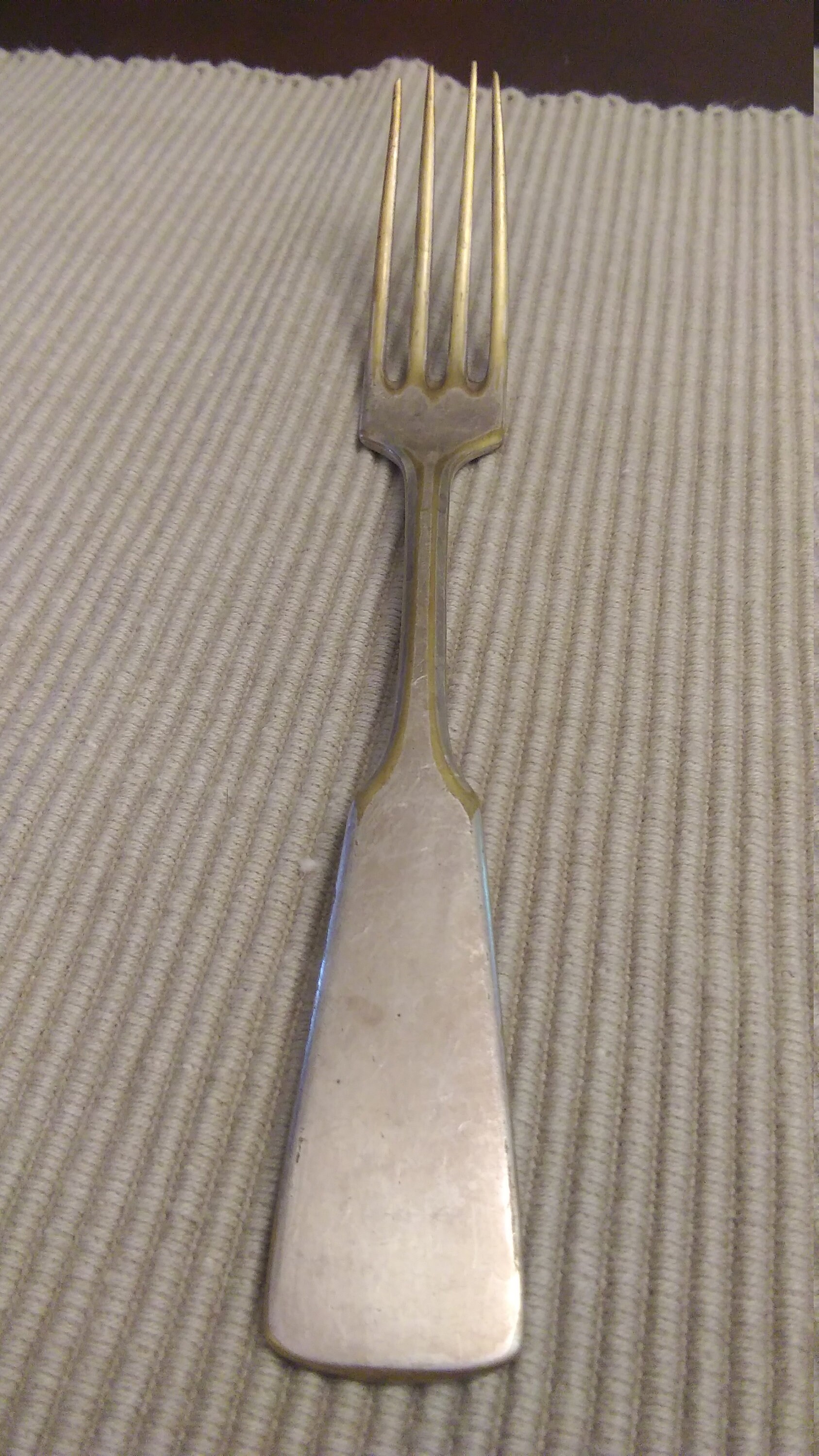 Polish Fraget N Plaque Silver Plated Serving Fork From the Late 1800's ...
