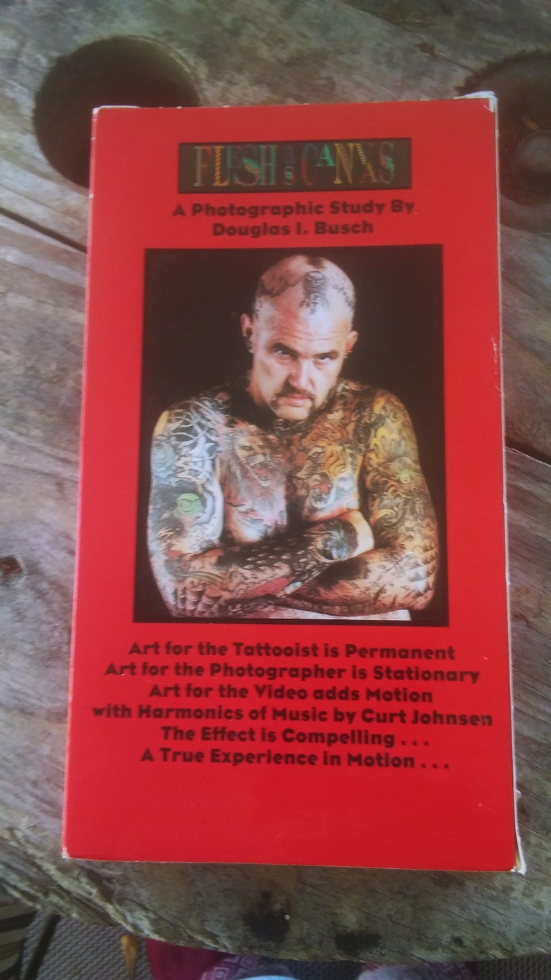 Vintage VHS Tape: Flesh as Canvas Tattoo Video. - Etsy