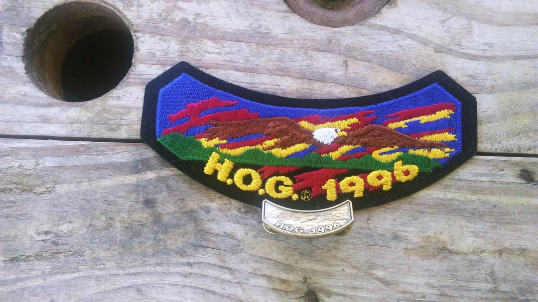 1996 HOG Rocker With Pin - Etsy