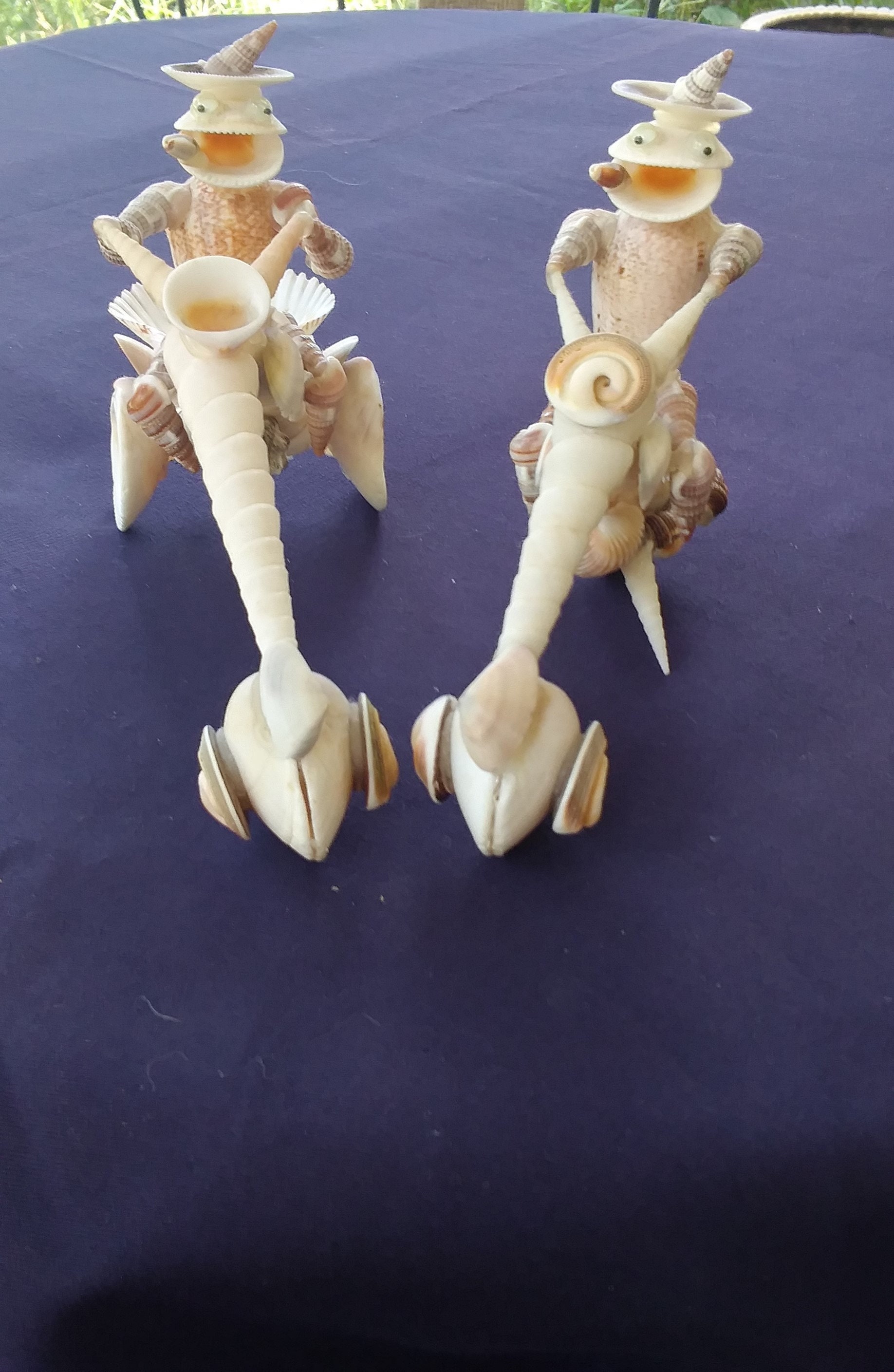 70's Handmade Seashell Biker Pair - Etsy