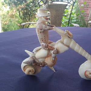 70's Handmade Seashell Biker Pair - Etsy