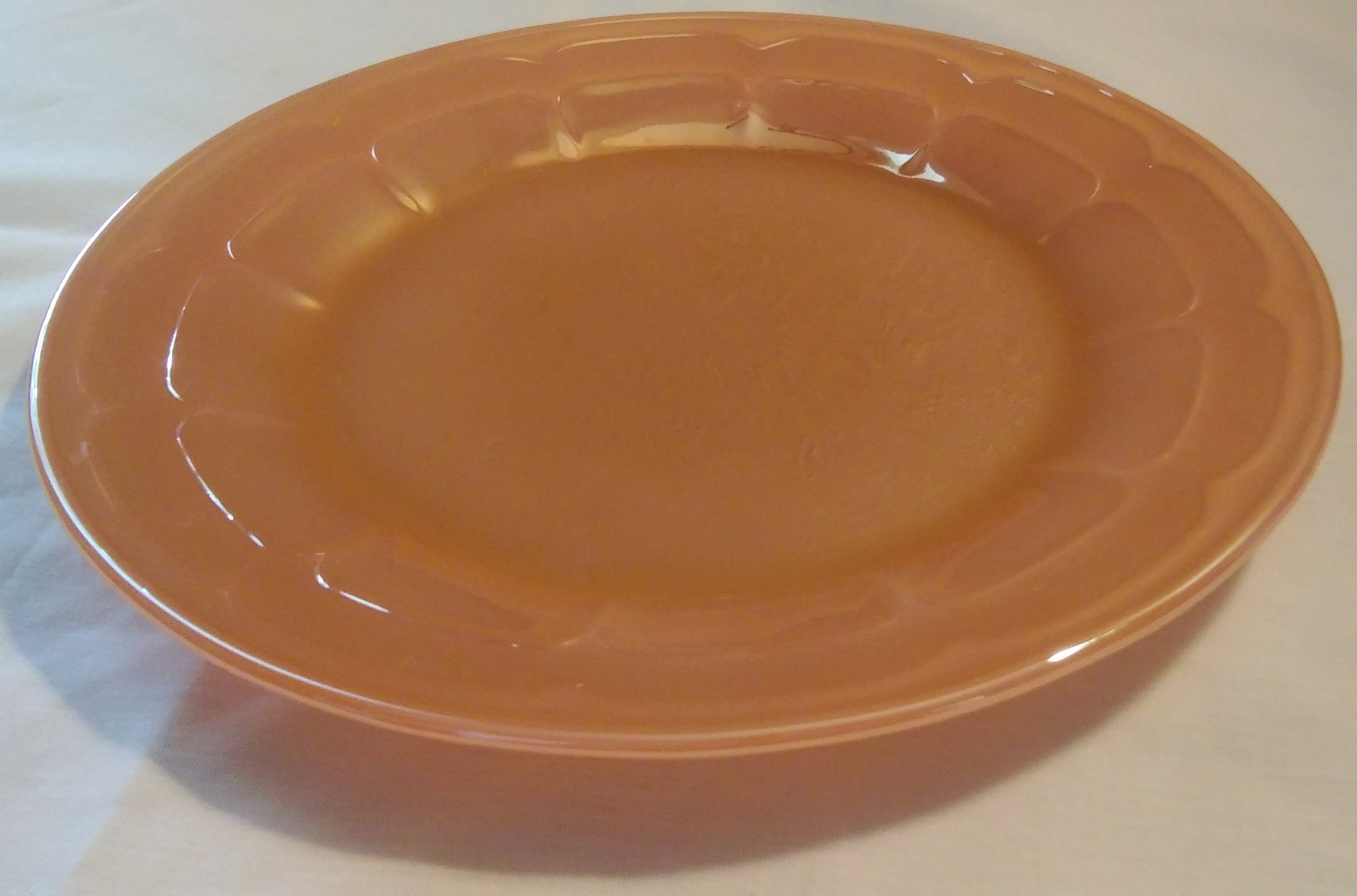 Vintage Termocrisa Lusterware Orange Dinner Plate. - Etsy
