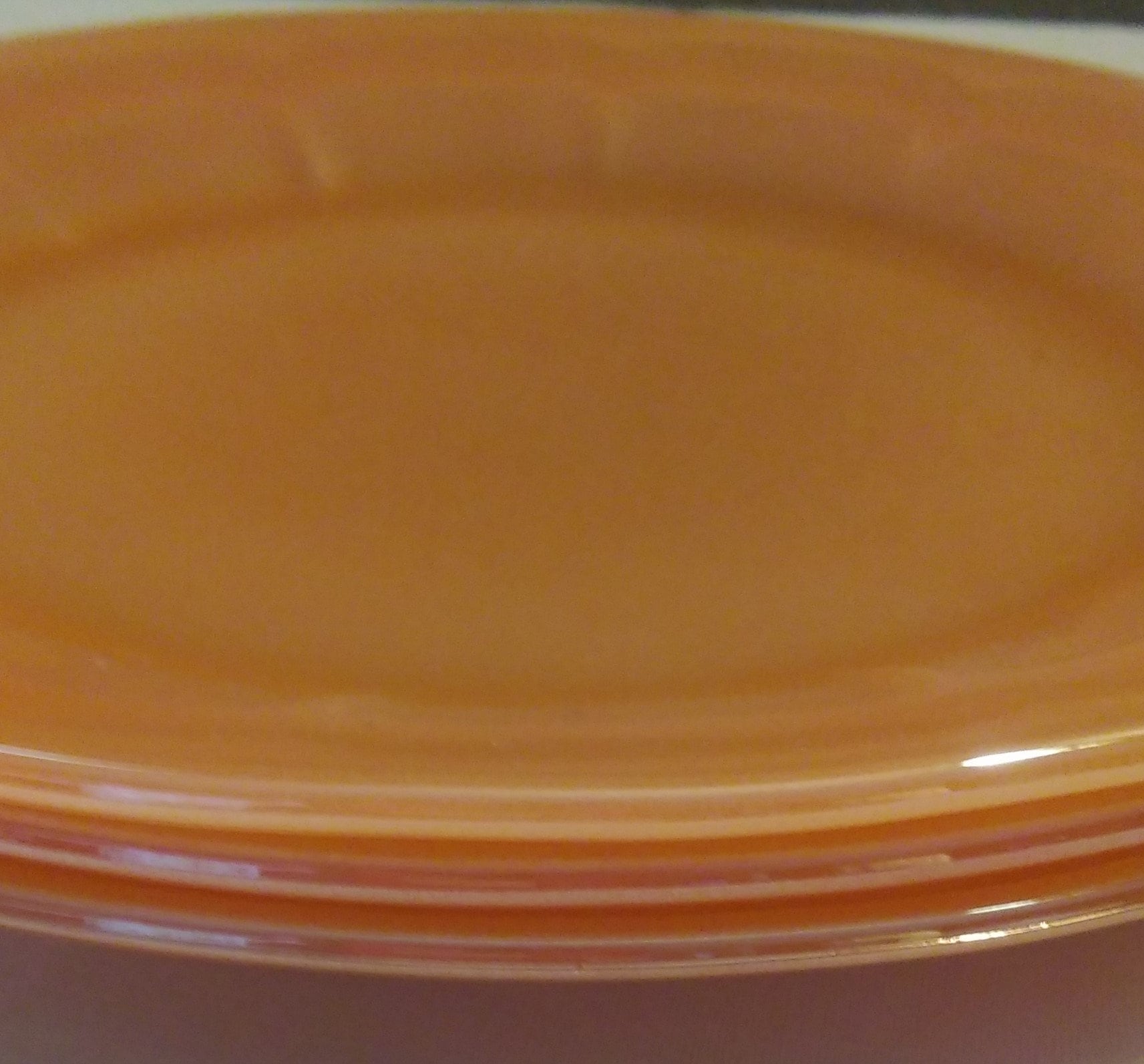 Vintage Termocrisa Lusterware Orange Dinner Plate. - Etsy