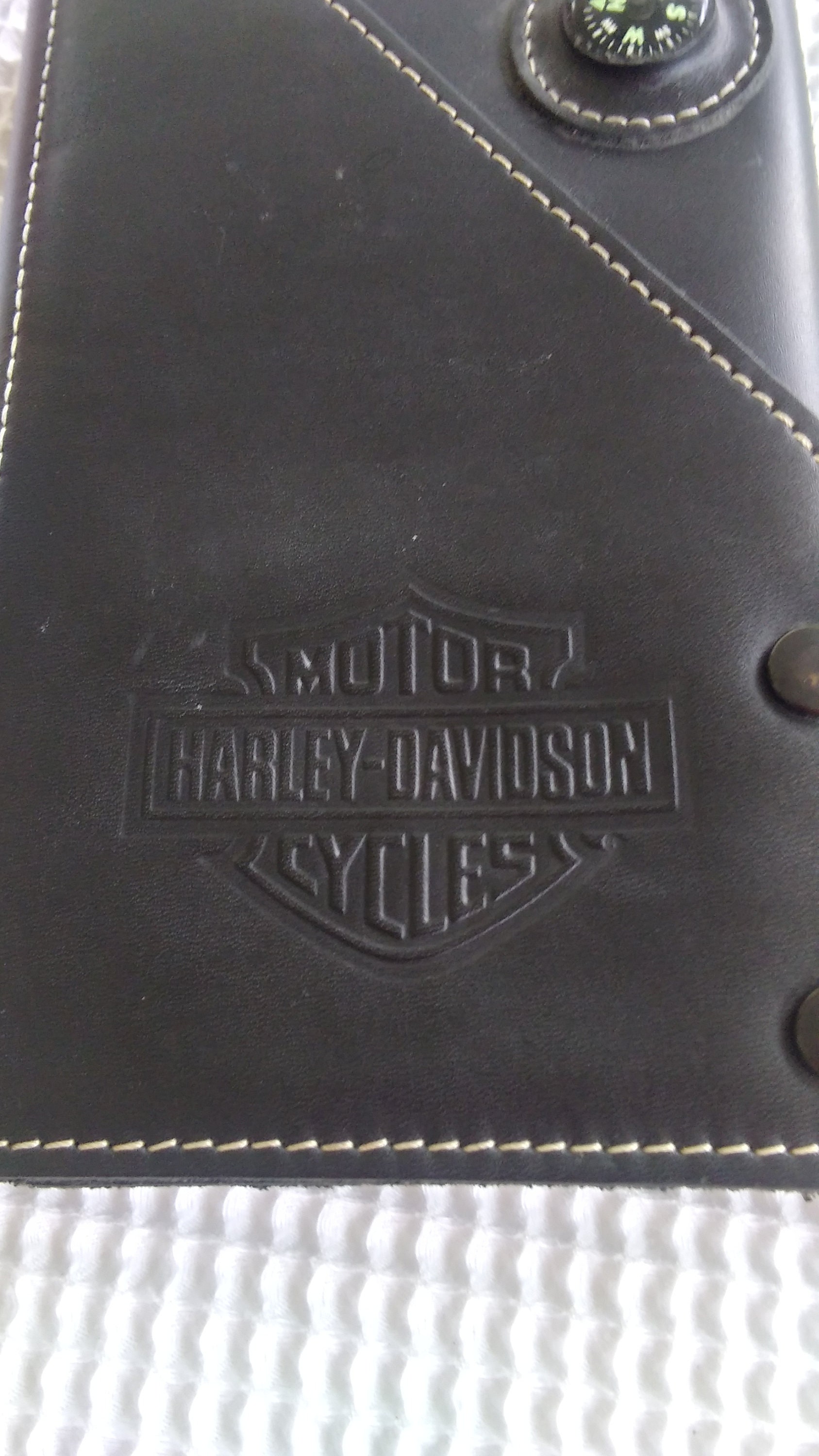 Vintage Harley Davidson Mini Road Atlas/guide, Leather With Compass. - Etsy