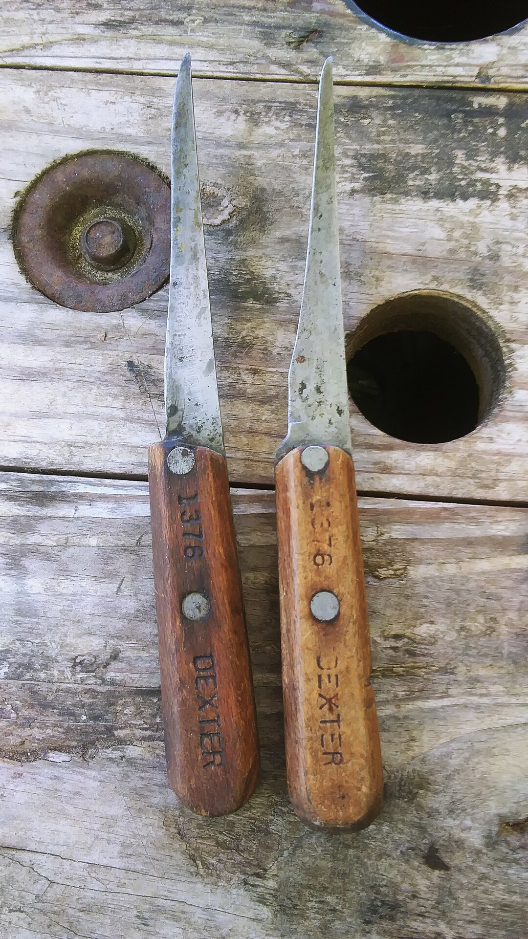 Vintage Dexter Kitchen Knife With Carbon Steel Blade, Wooden Handle - Etsy