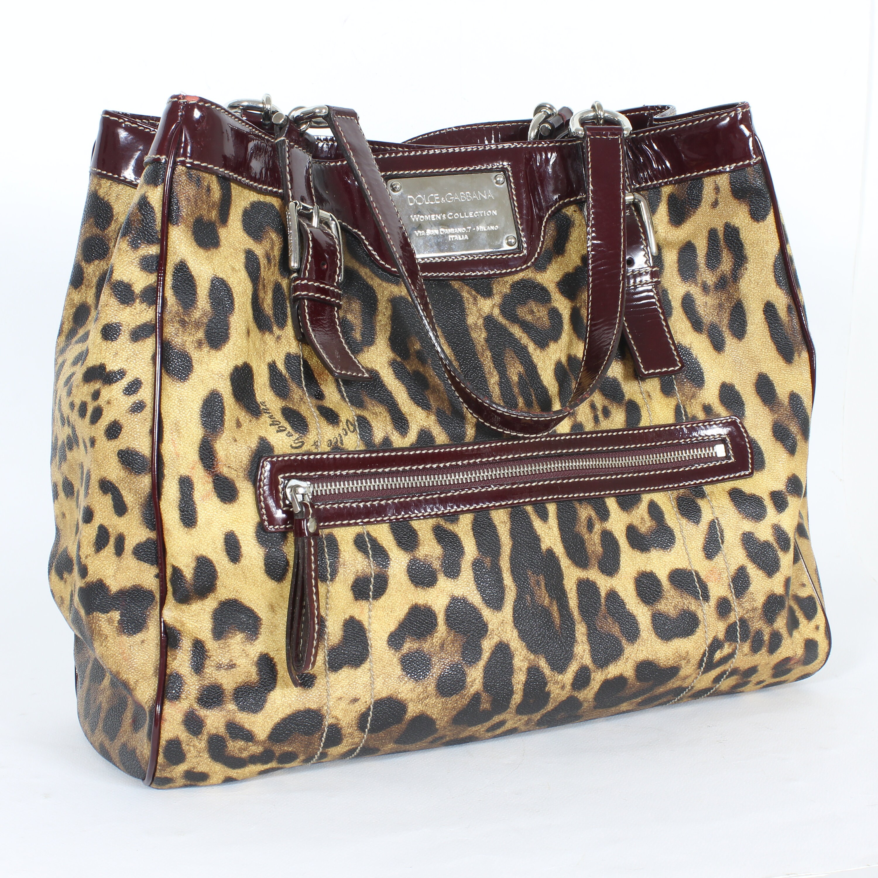 Dolce & Gabbana Miss Easy Way Leopard Print Shopper Bag 2000s - Etsy
