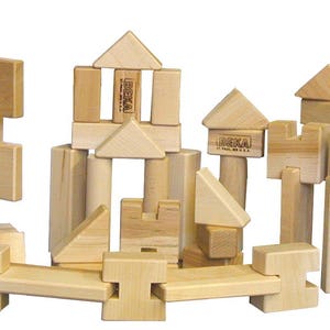 52 Piece LITTLE BUILDER Block Set: Includes 2 Whimsies! - Etsy