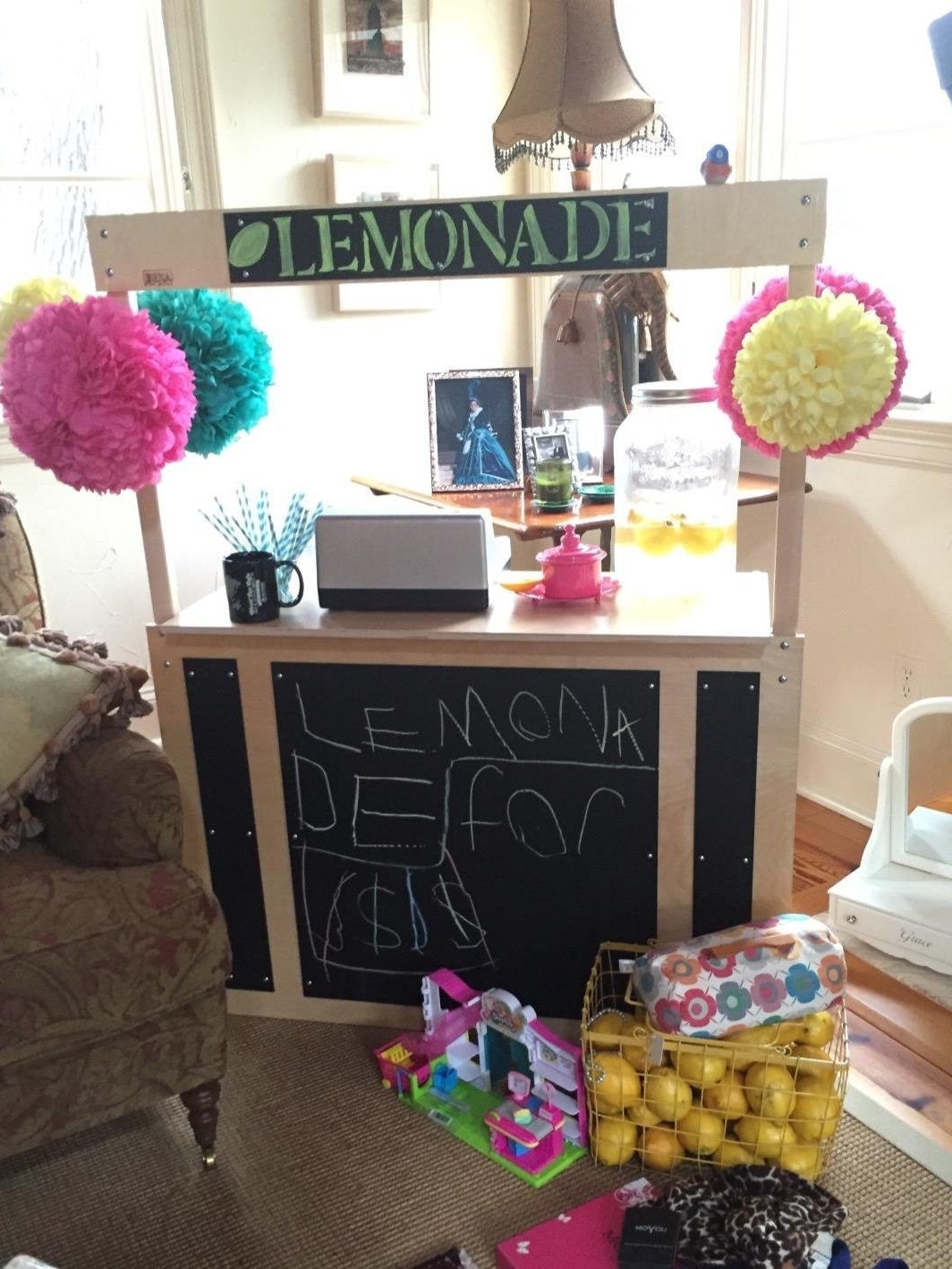 Lemonade Stand / Market Stand With Black Chalkboard - Etsy