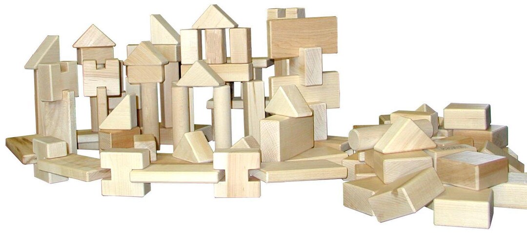 100 Piece LITTLE BUILDER Block Set - Etsy