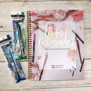 Modern Calligraphy KIT: Includes 1 Book and 2 Pens (plus Bonus Large ...
