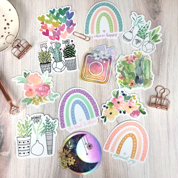 Complete Set of 12 Vinyl Sticker 3 | Etsy