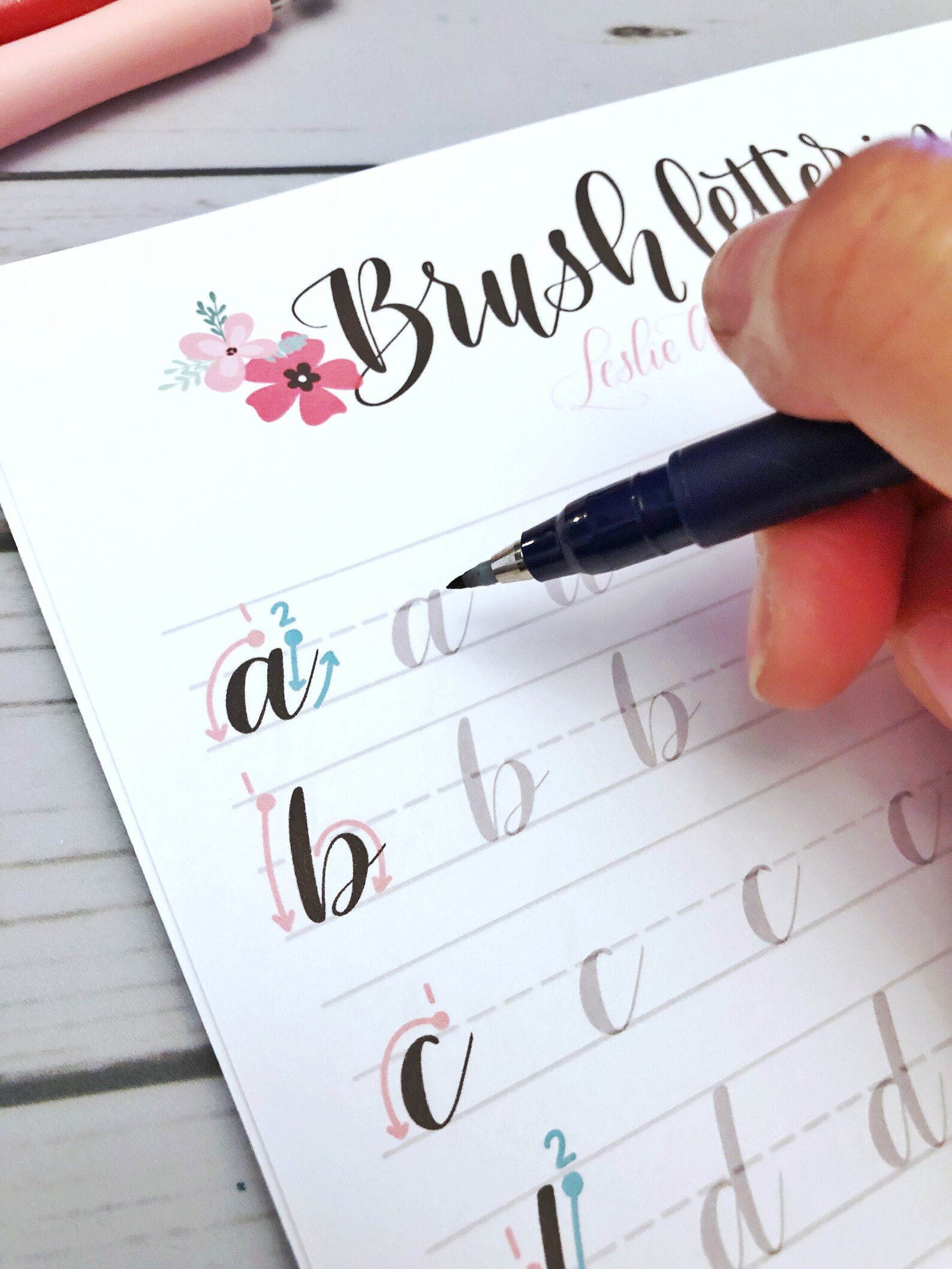 Intro to Brush Lettering DOWNLOADABLE Guide | Etsy
