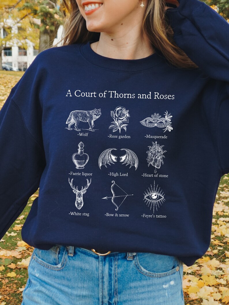 ACOTAR ACOMAF Icon Chart SJM Merch Sweatshirt Inner Circle - Etsy