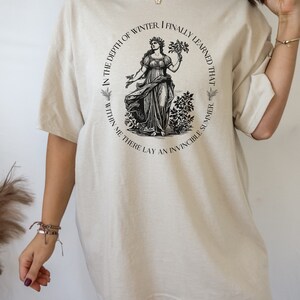 Demeter Harvest Goddess Tshirt * Albert Camus Summer Quote Illiad Greek ...
