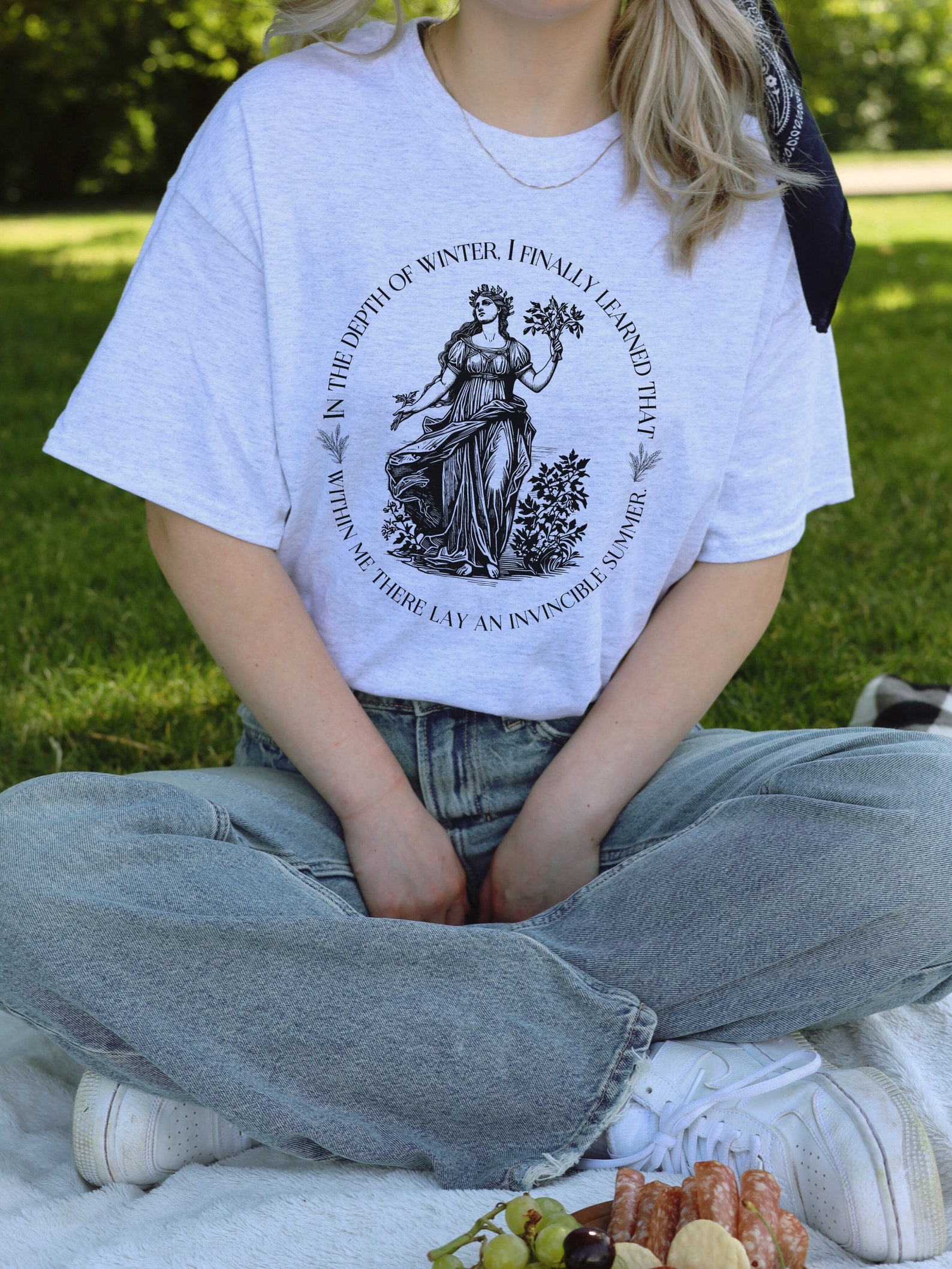 Demeter Harvest Goddess Tshirt Albert Camus Summer Quote Illiad Greek ...