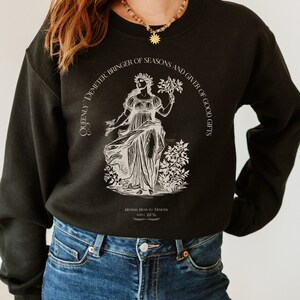 Demeter Autumn Harvest Goddess Poet Sweatshirt * Homer Illiad Greek ...