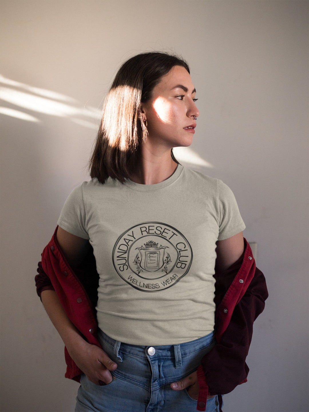 Sunday Reset Club Aesthetic Cleantok Clean Girl Sweatshirt That Girl ...