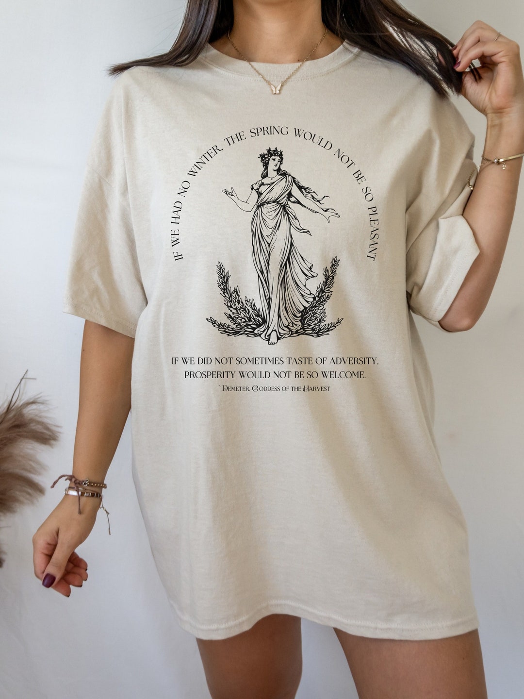 Demeter Harvest Goddess Tshirt * Autumn Spring Seasons Quote * Illiad ...