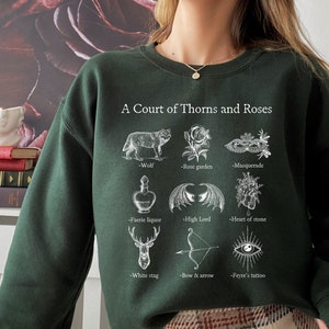 ACOTAR ACOMAF Icon Chart SJM Merch Sweatshirt * Inner Circle Feyre ...