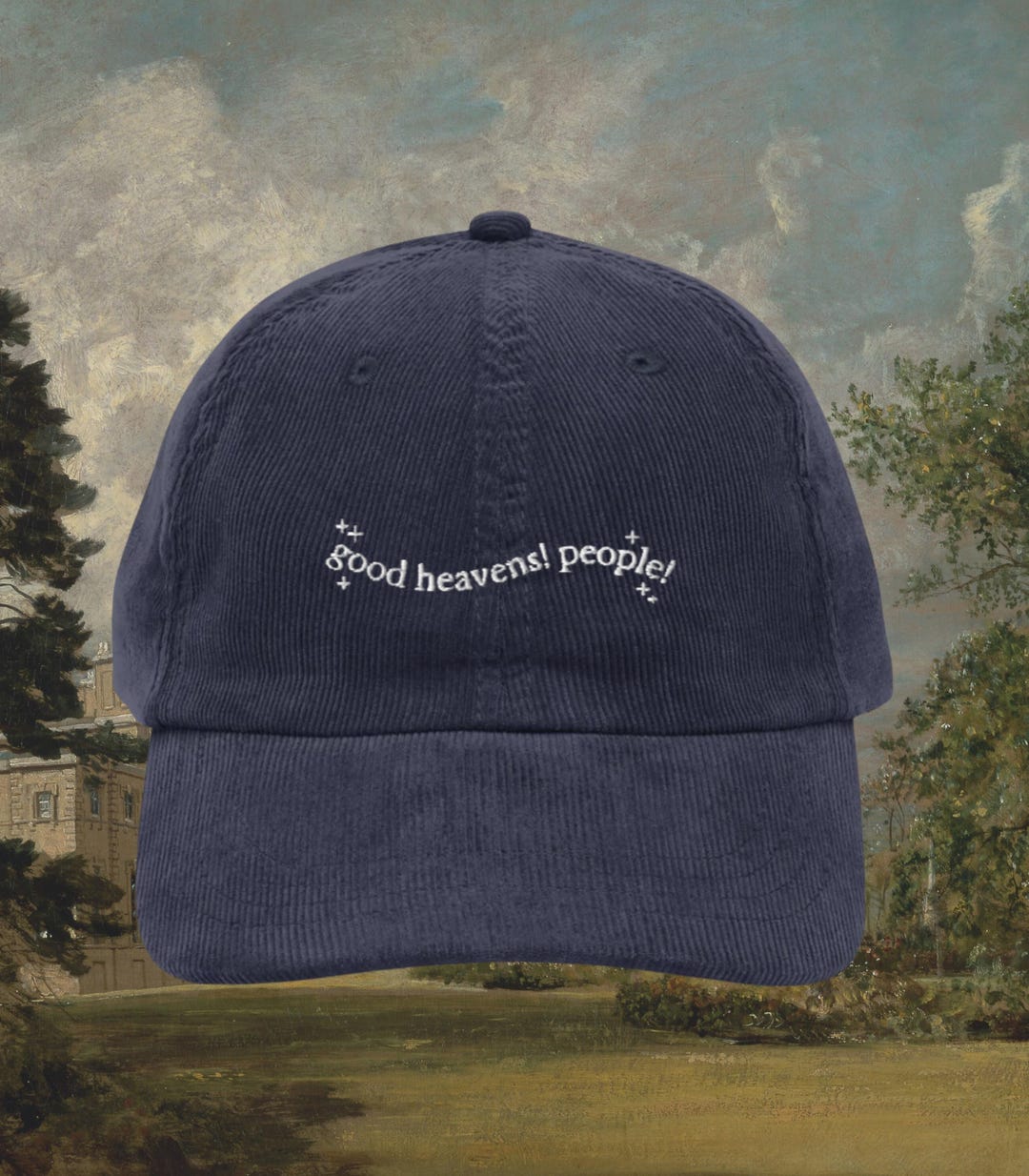 Pride & Prejudice Introvert Embroidered Corduroy Dad Hat * Good Heavens ...