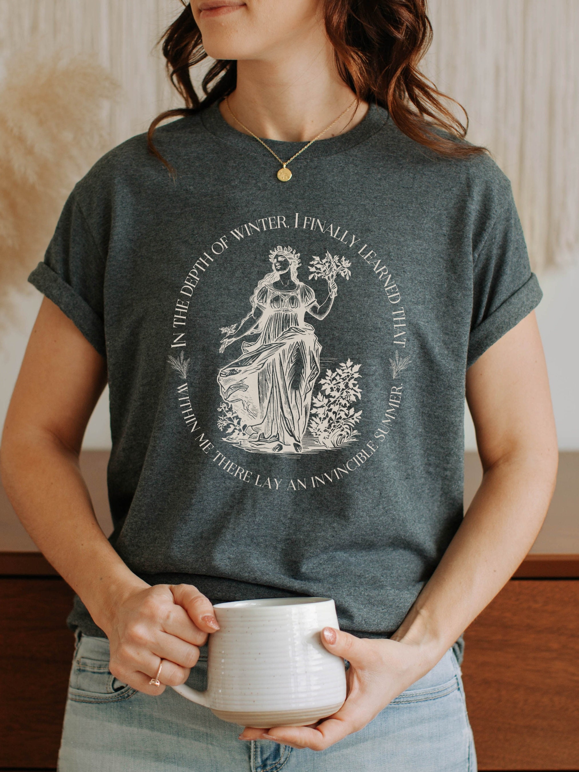 Demeter Harvest Goddess Tshirt Albert Camus Summer Quote Illiad Greek ...