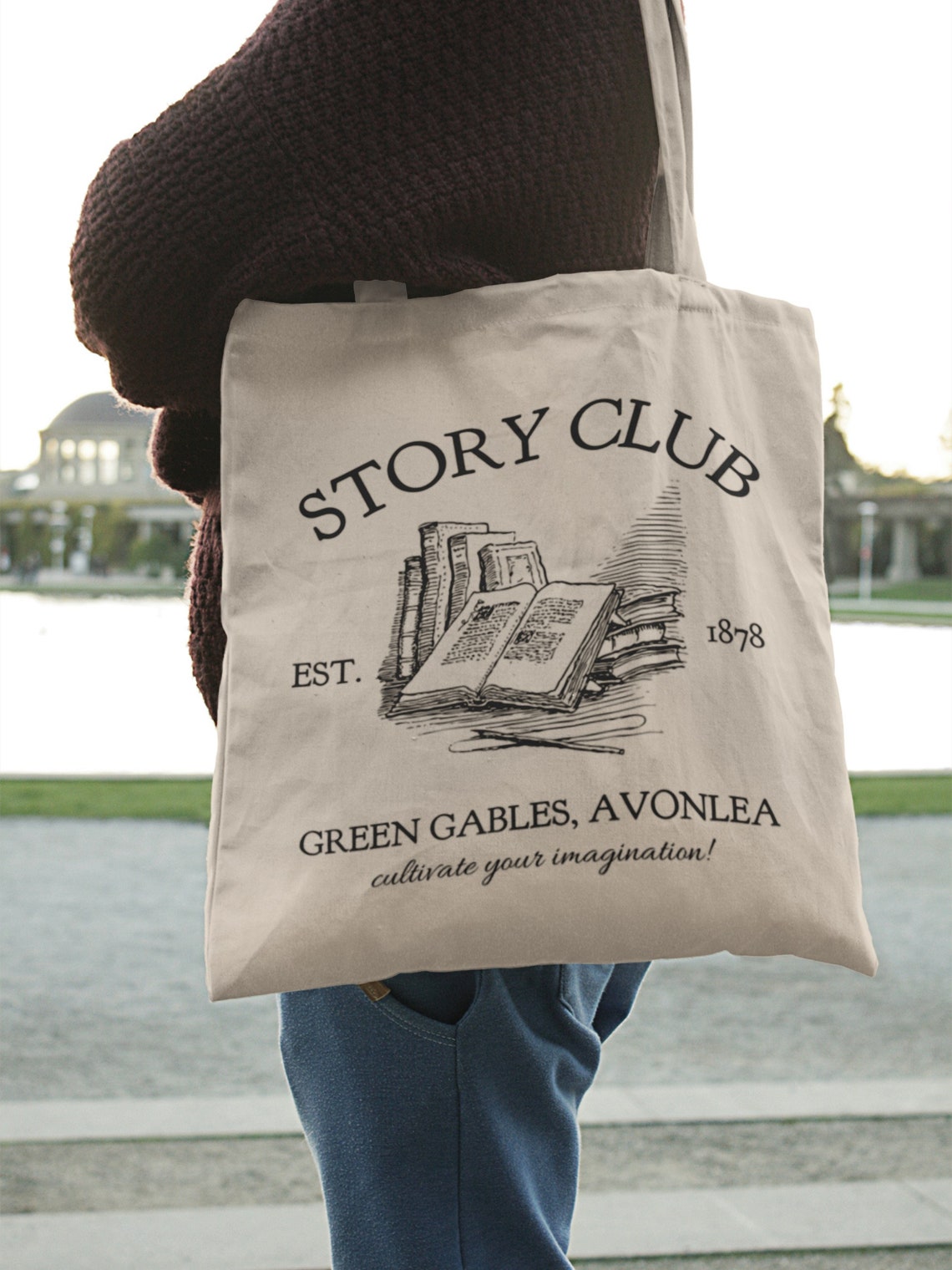 Anne of Green Gables Story Book Club Tote College Book Bag Cottagecore ...