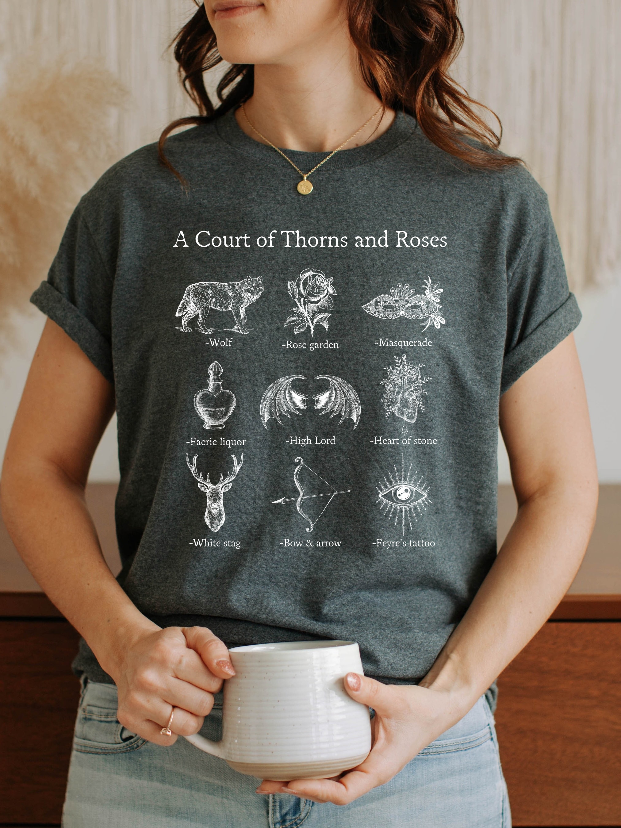 ACOTAR ACOMAF Icon Chart Tee Shirt Tshirt SJM Merch Book Fandom Booktok ...