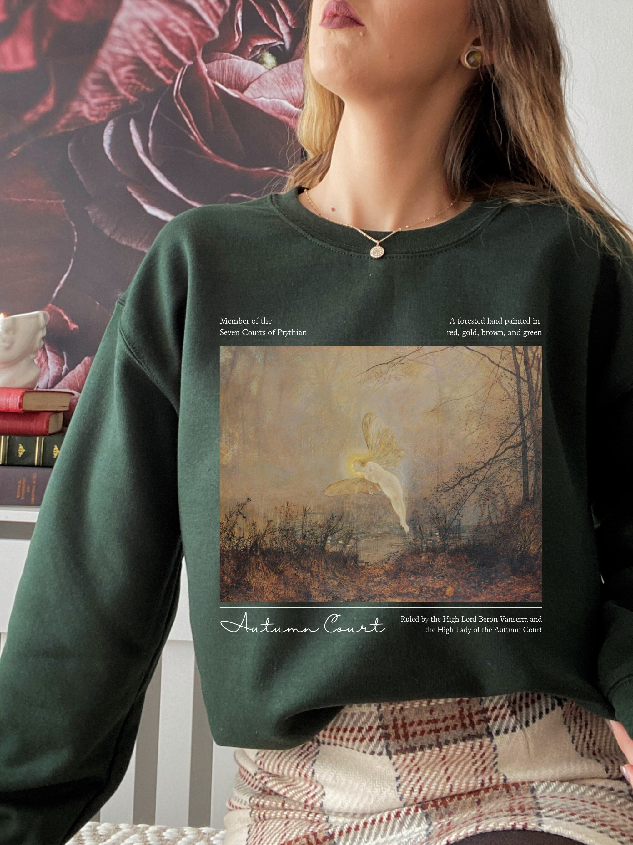 ACOTAR A Court of Thorns and Roses SJM Merch Sweatshirt Autumn Court ...