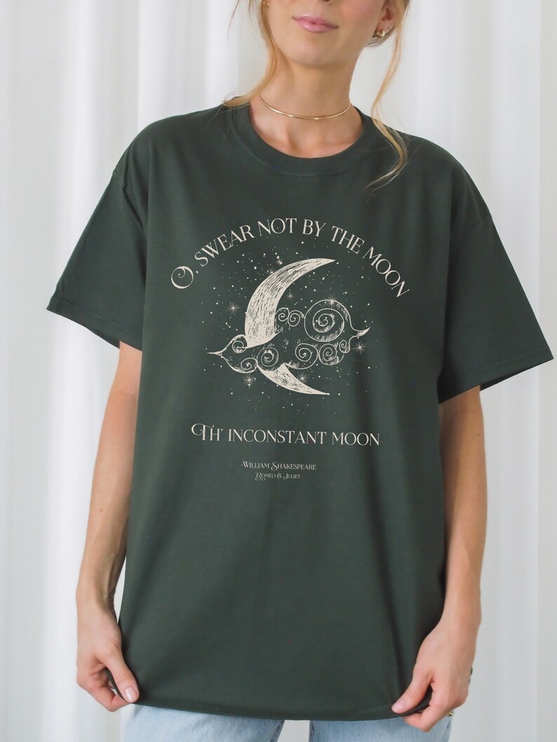 Swear Not by the Moon Celestial Shakespeare Quote Tee * Romeo Juliet ...