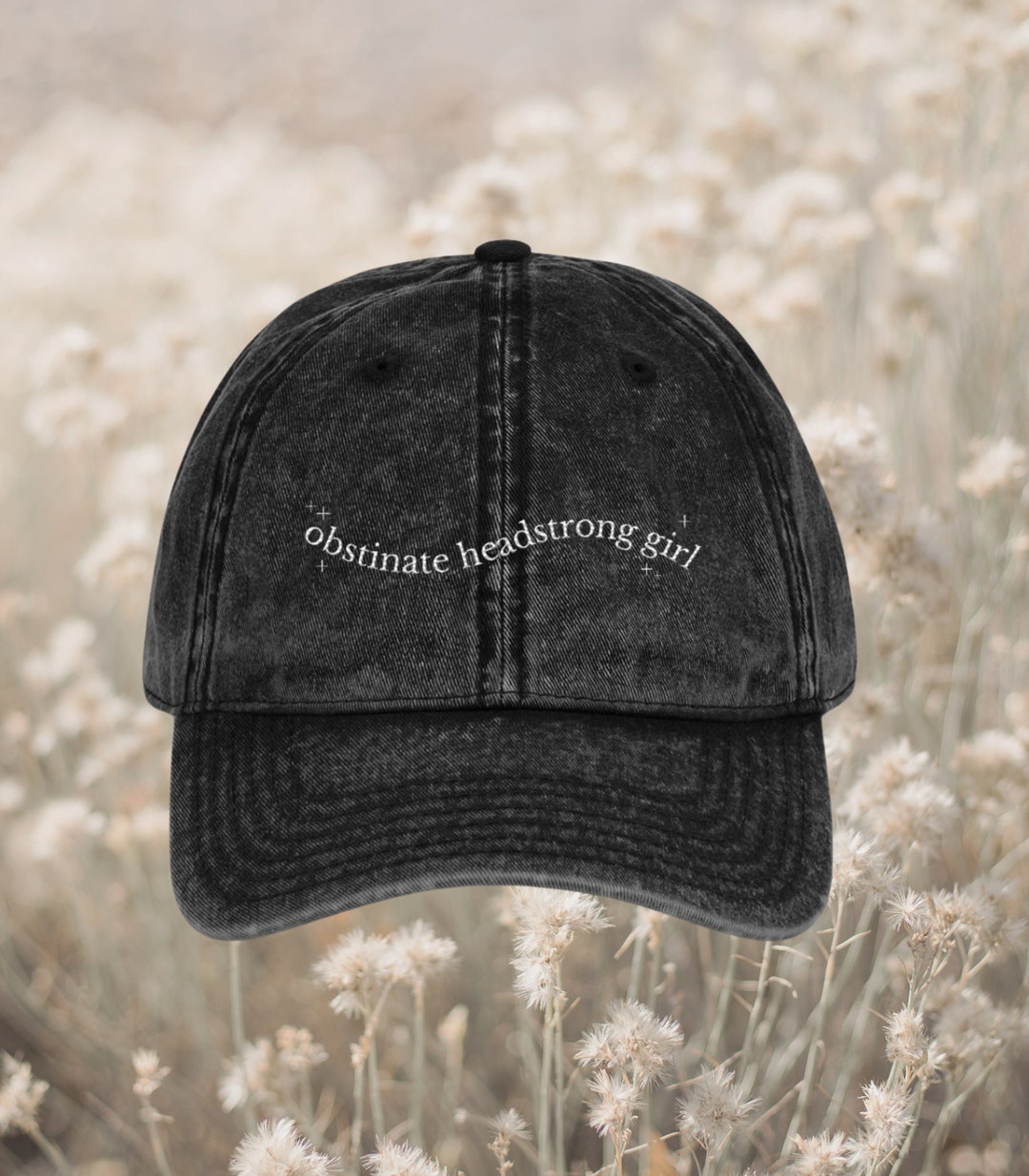 Pride & Prejudice Obstinate Headstrong Girl Vintage Embroidered Hat ...