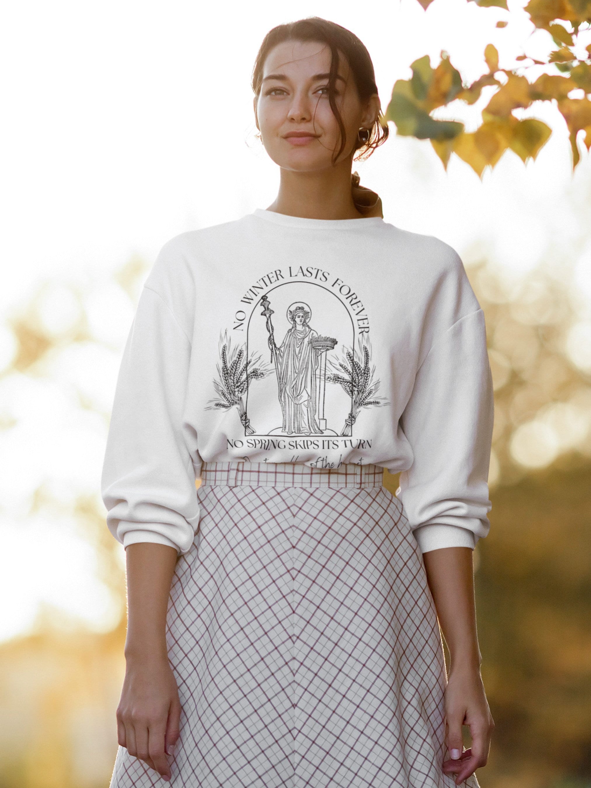 Demeter Goddess Greek Mythology Autumn Harvest Sweatshirt Dark - Etsy