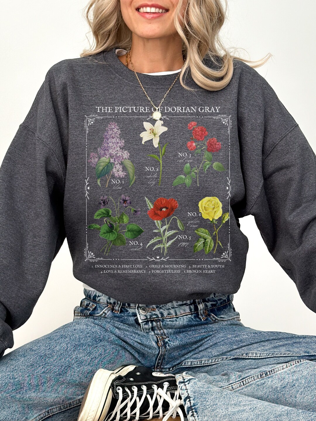 Picture of Dorian Gray Literary Flower Chart * Herbology Floral ...