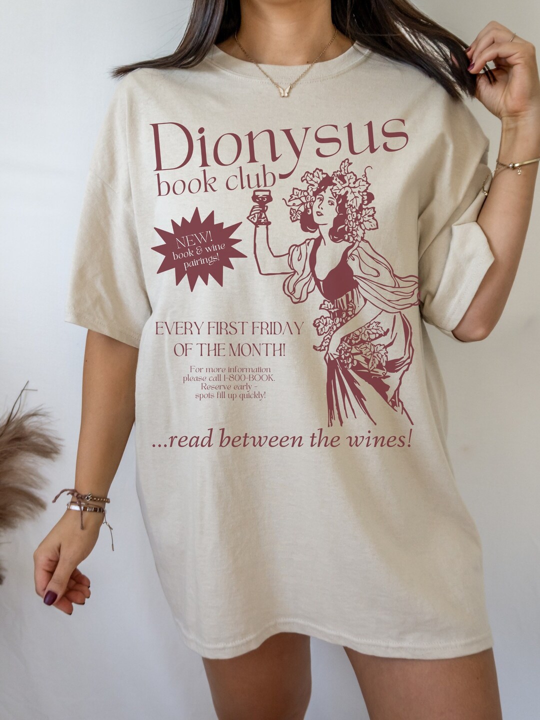Book Club Dionysus Wine * Bookworm Romantasy Bookish Book Lover Tshirt ...