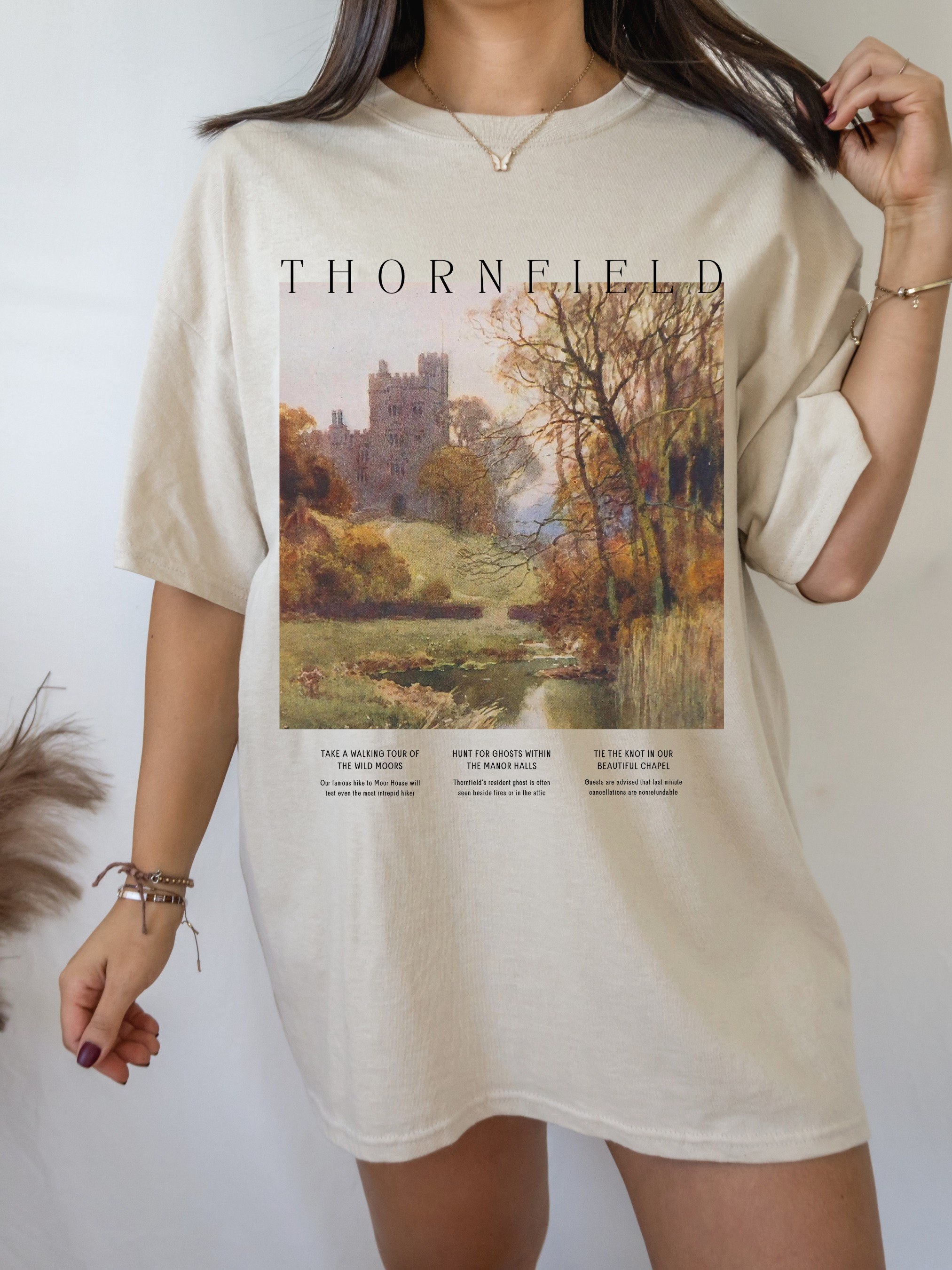 Jane Eyre Thornfield Hall Tee Shirt Tshirt * Book Fandom Merch * Dark ...
