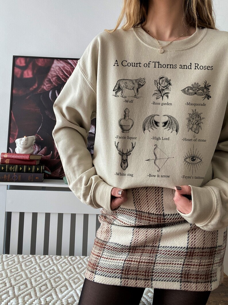 ACOTAR ACOMAF Icon Chart SJM Merch Sweatshirt Inner Circle - Etsy