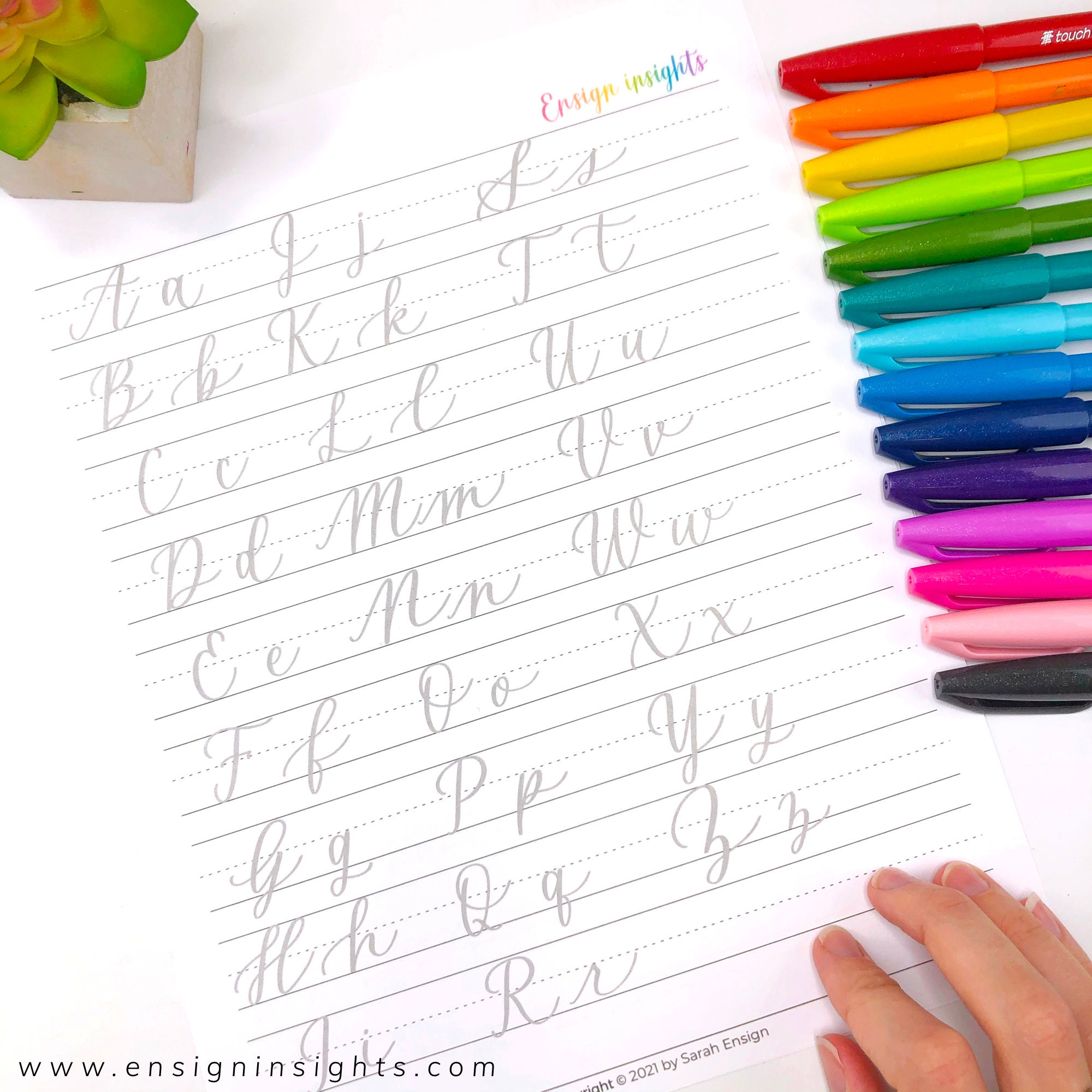 Bounce Lettering Worksheets Lettering Practice Worksheets - Etsy