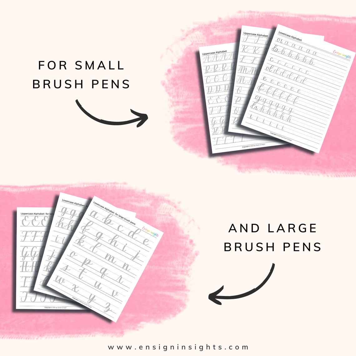 Hand Lettering Worksheets for Beginners Learn Hand Lettering - Etsy Canada